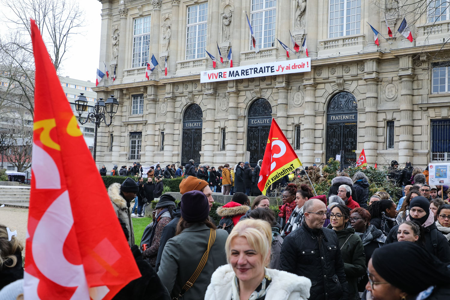 Contre la réforme des retraites | Ville d'Ivry-sur-Seine